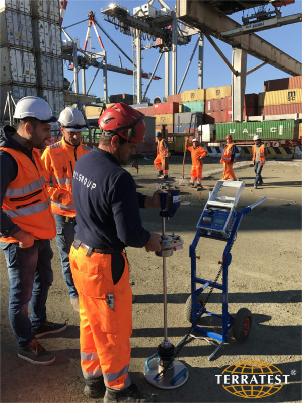 Lightweight Deflectometer in La Spezia Port